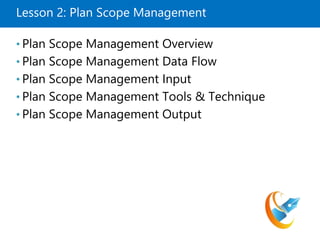 Project Scope Management Overview