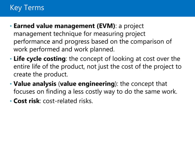Project Cost Management - PMBOK6 | PPTX