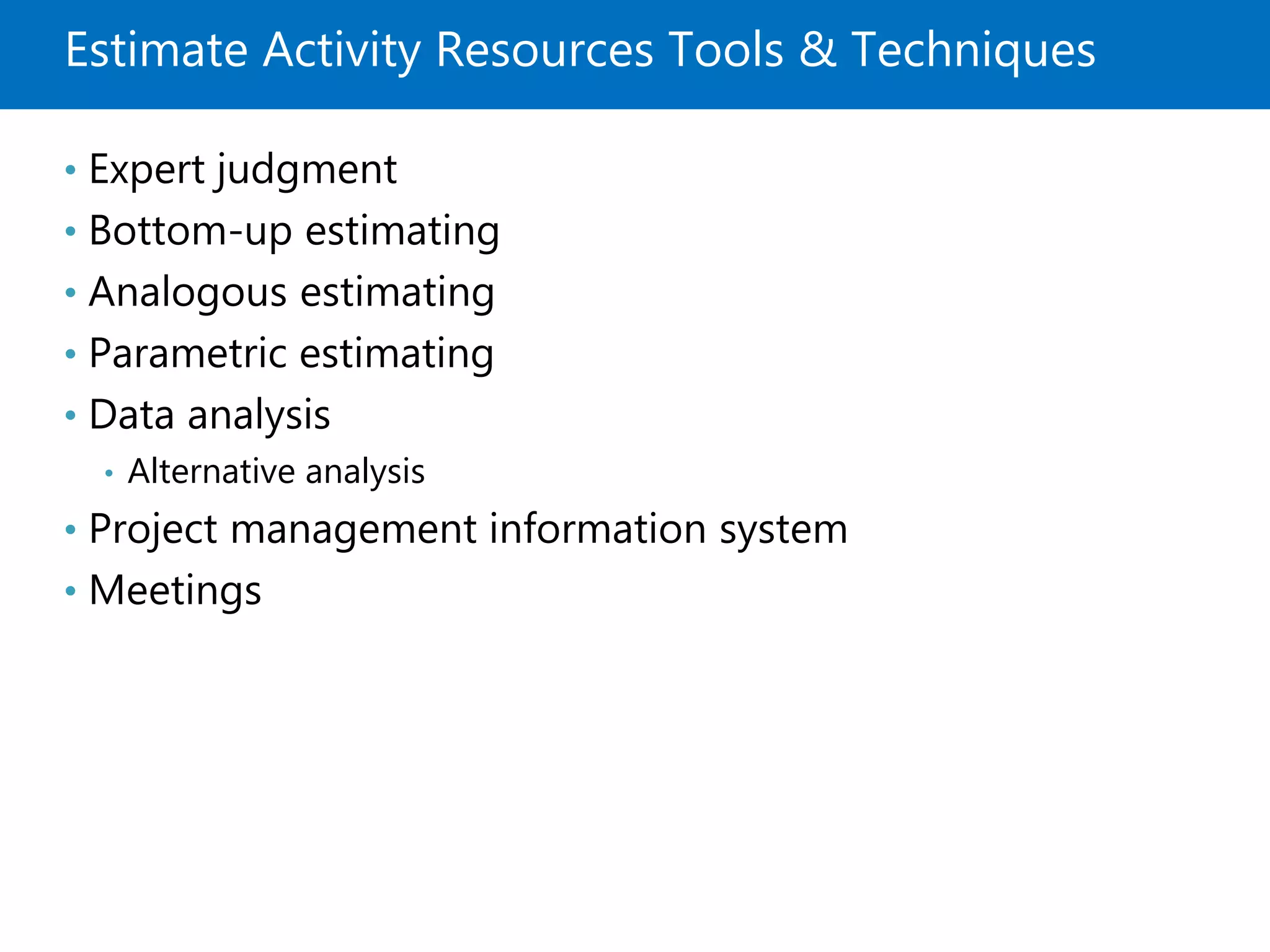 Project Resource Management - PMBOK6 | PPTX