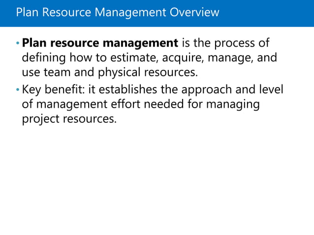 Project Resource Management - PMBOK6 | PPTX