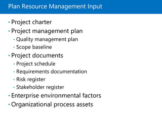 Project Resource Management - PMBOK6 | PPTX