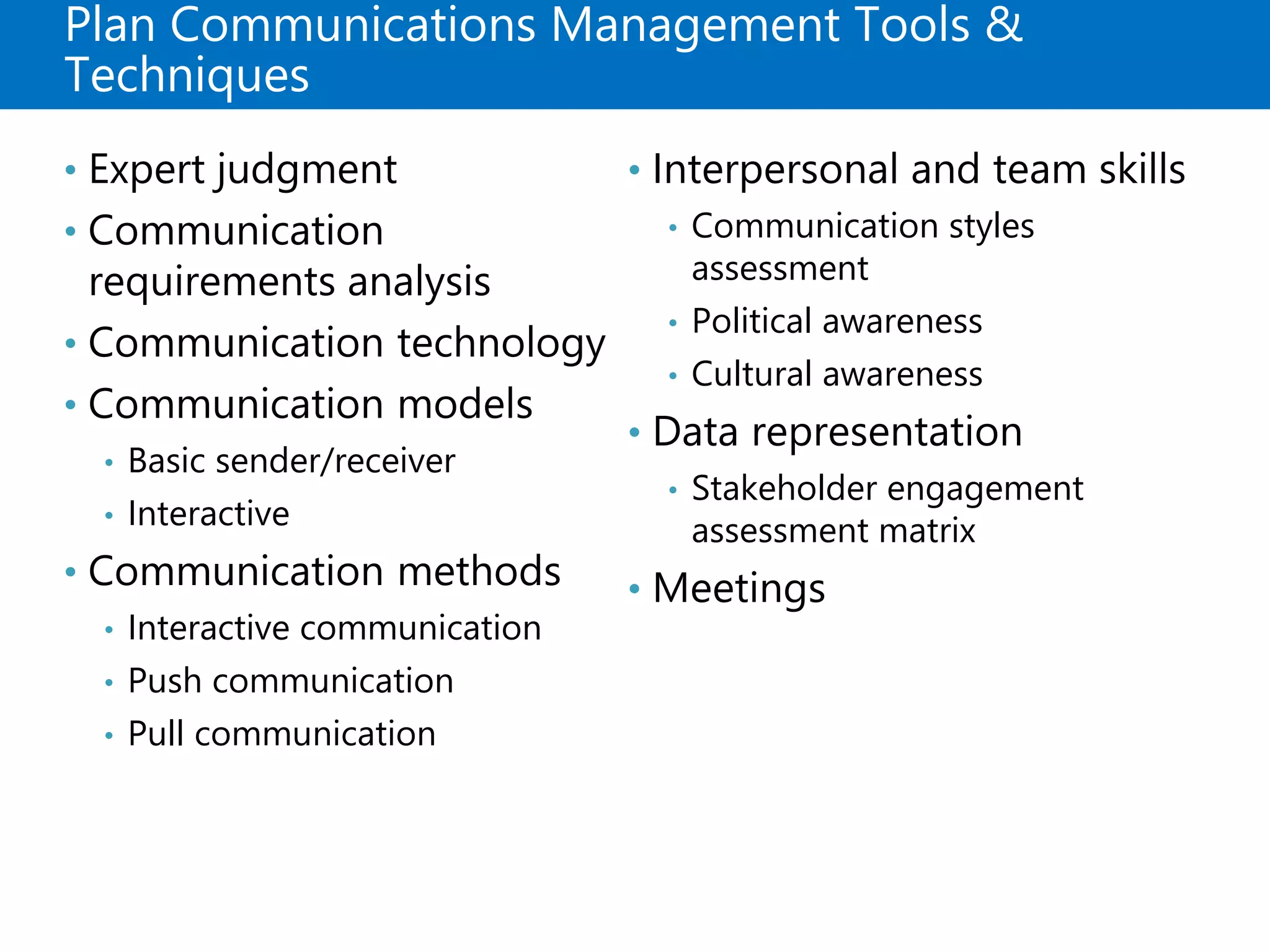 Project Communications Management - PMBOK6 | PPTX