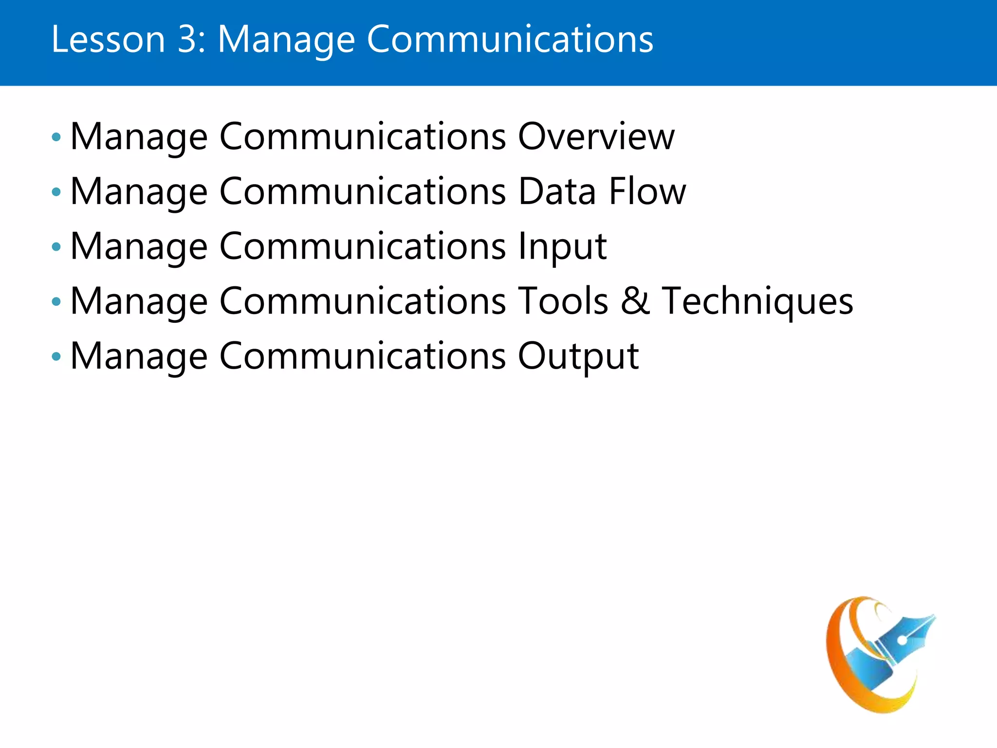 Project Communications Management - PMBOK6 | PPTX | Business | Business and Finance