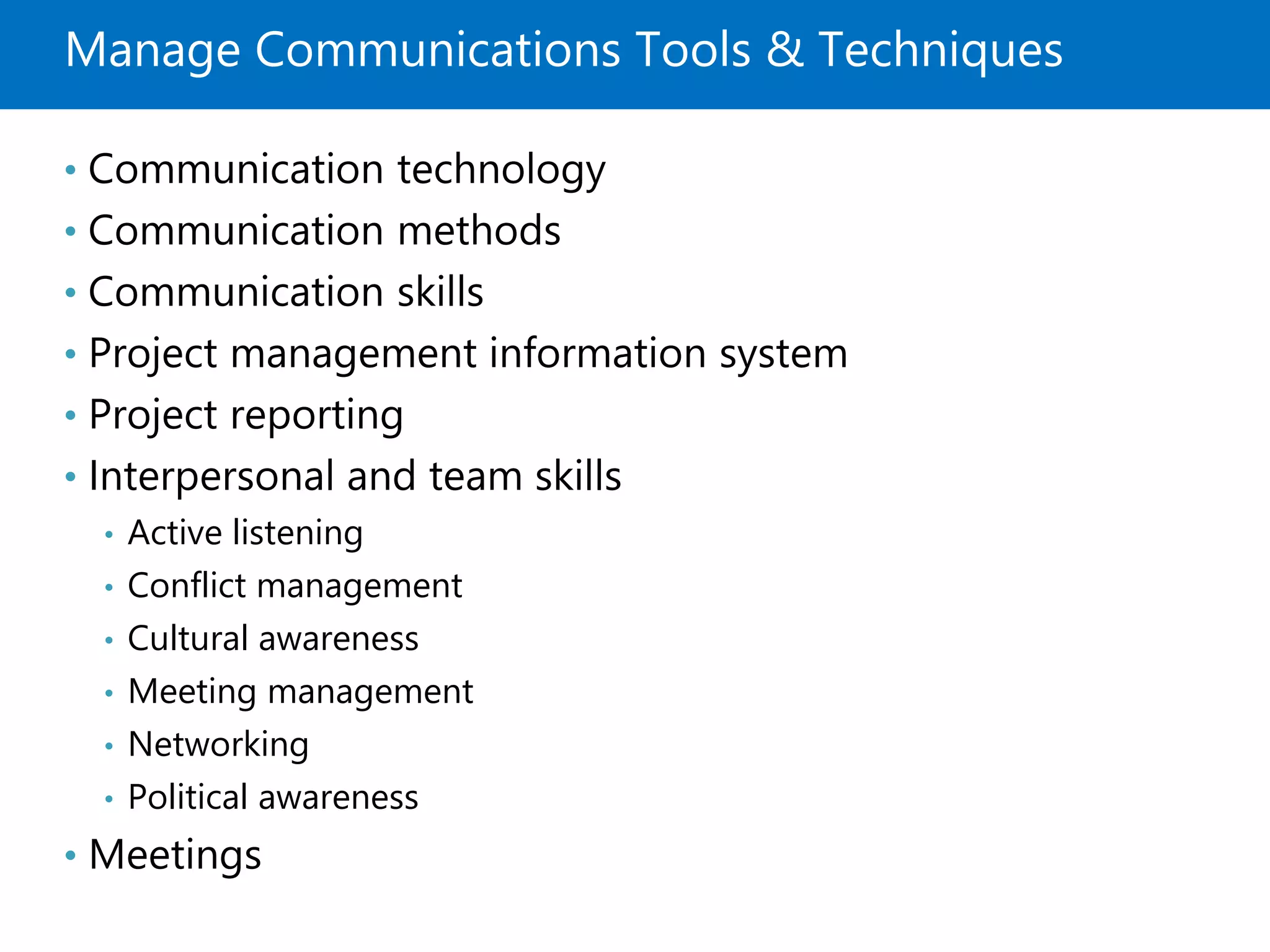 Project Communications Management - PMBOK6 | PPTX