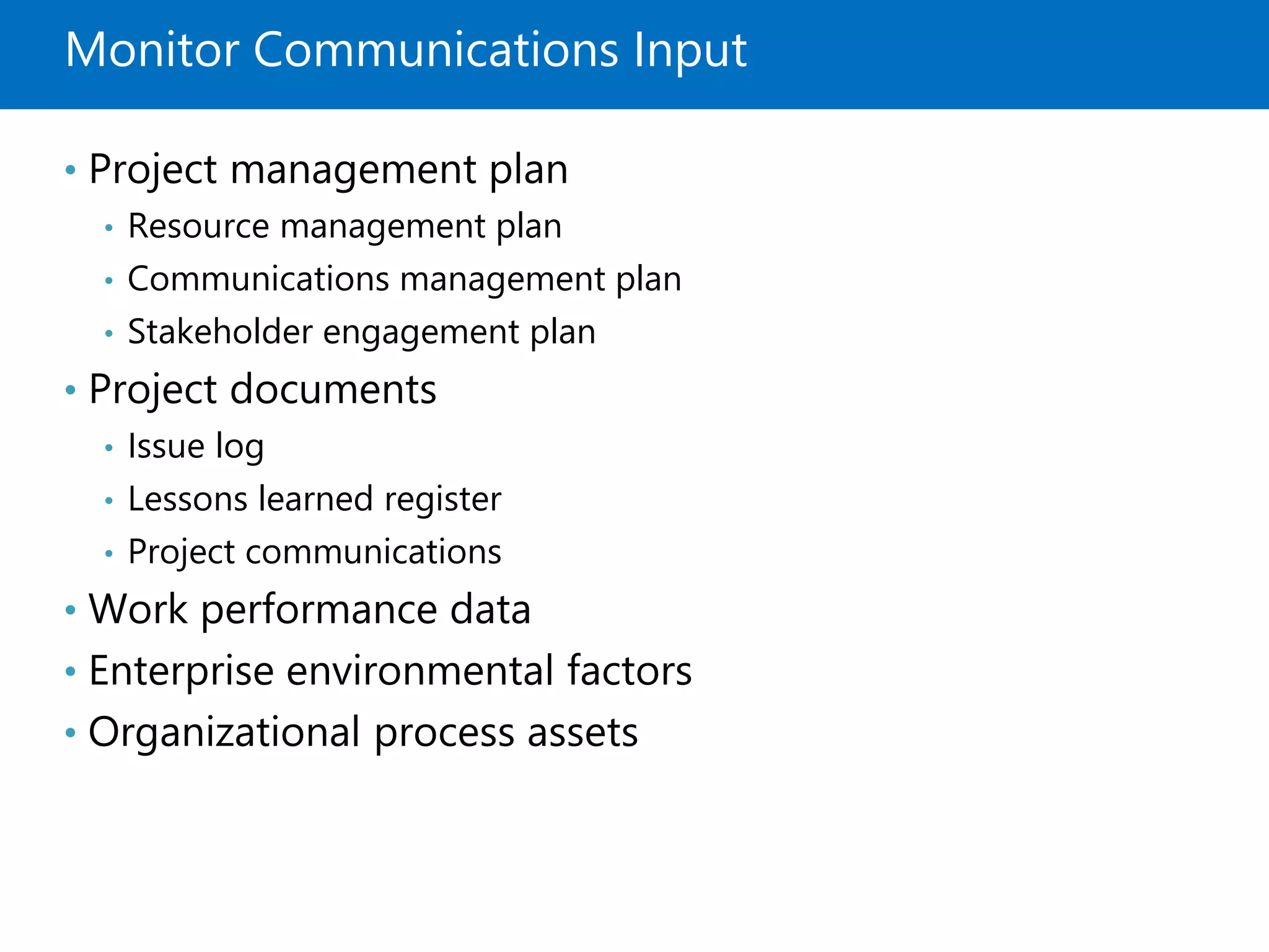 Project Communications Management - PMBOK6 | PPTX