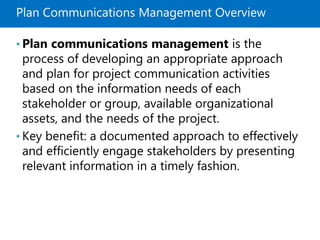 Project Communications Management - PMBOK6 | PPTX