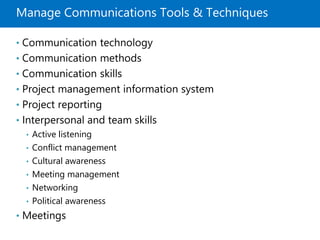 Project Communications Management - PMBOK6 | PPTX