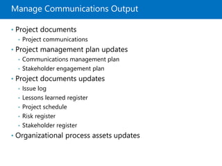 Project Communications Management - PMBOK6 | PPTX