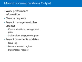 Project Communications Management - PMBOK6 | PPTX