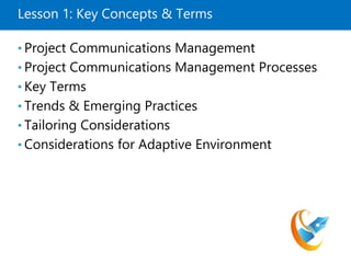 Project Communications Management - PMBOK6 | PPTX