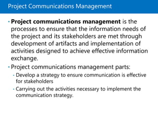 Project Communications Management - PMBOK6 | PPTX | Business | Business ...