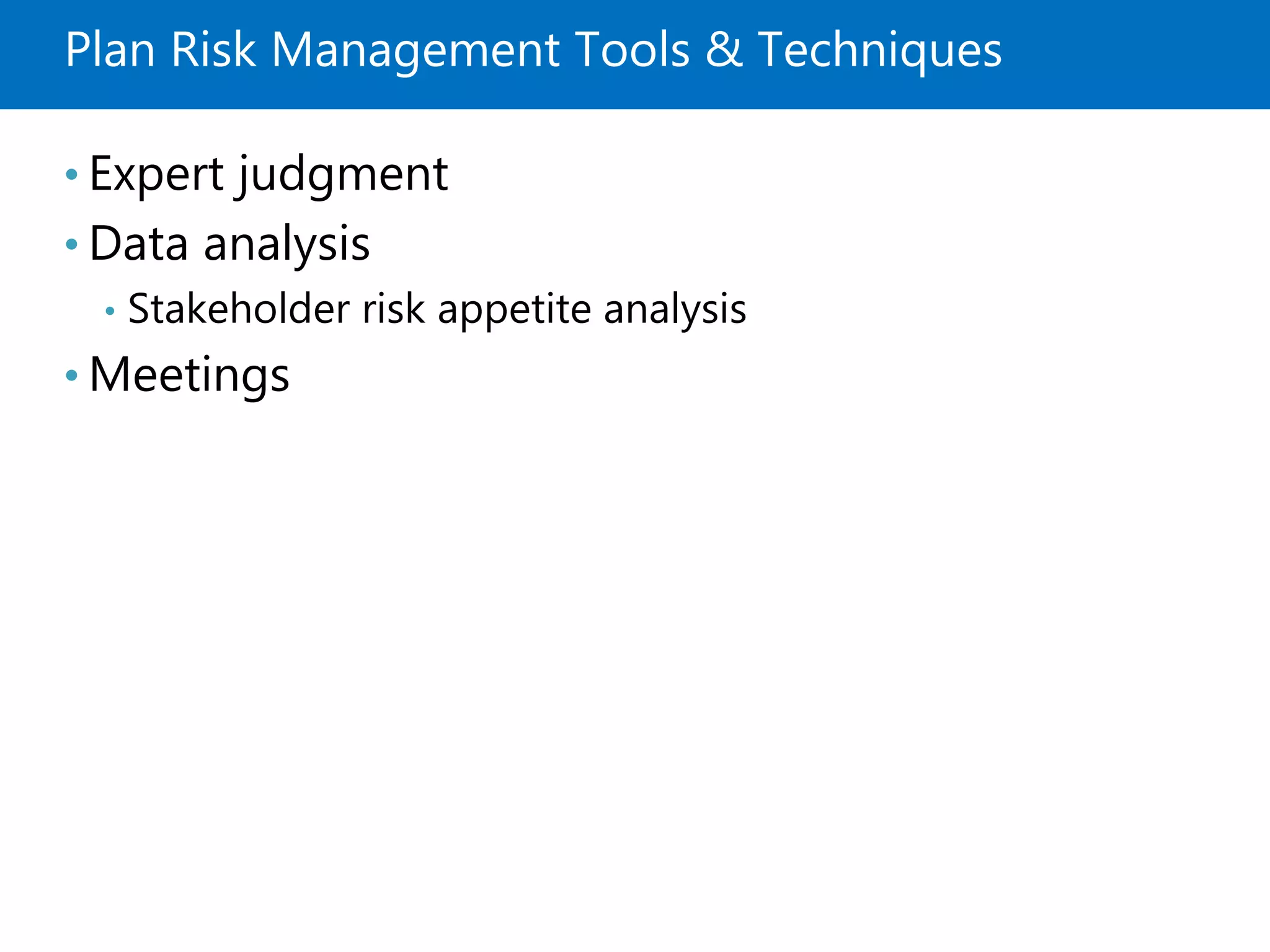 Project Risk Management - PMBOK6 | PPTX