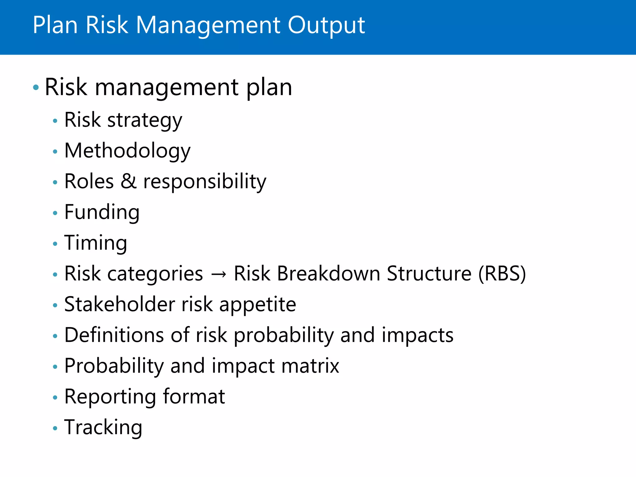 Project Risk Management - PMBOK6 | PPTX