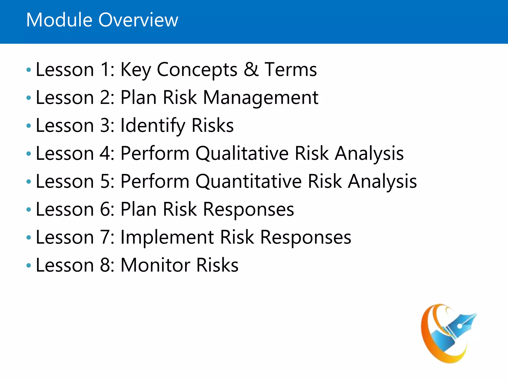 Project Risk Management - PMBOK6 | PPTX