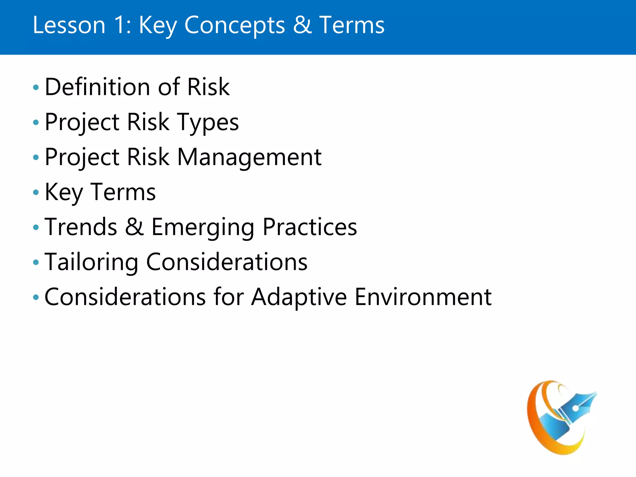 Project Risk Management - PMBOK6 | PPTX
