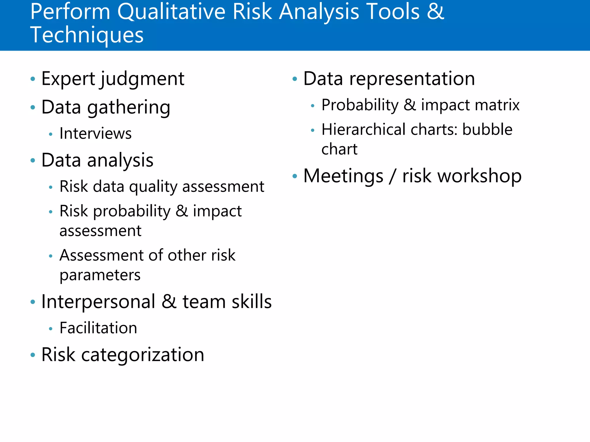 Project Risk Management - PMBOK6 | PPTX