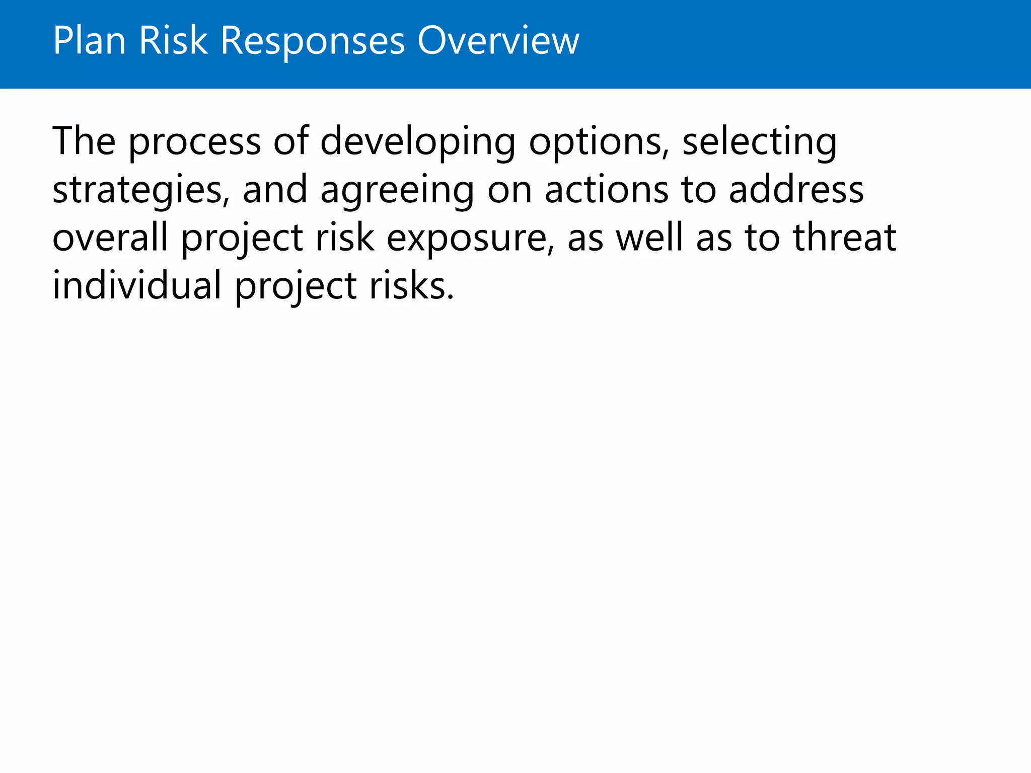 Project Risk Management - PMBOK6 | PPTX