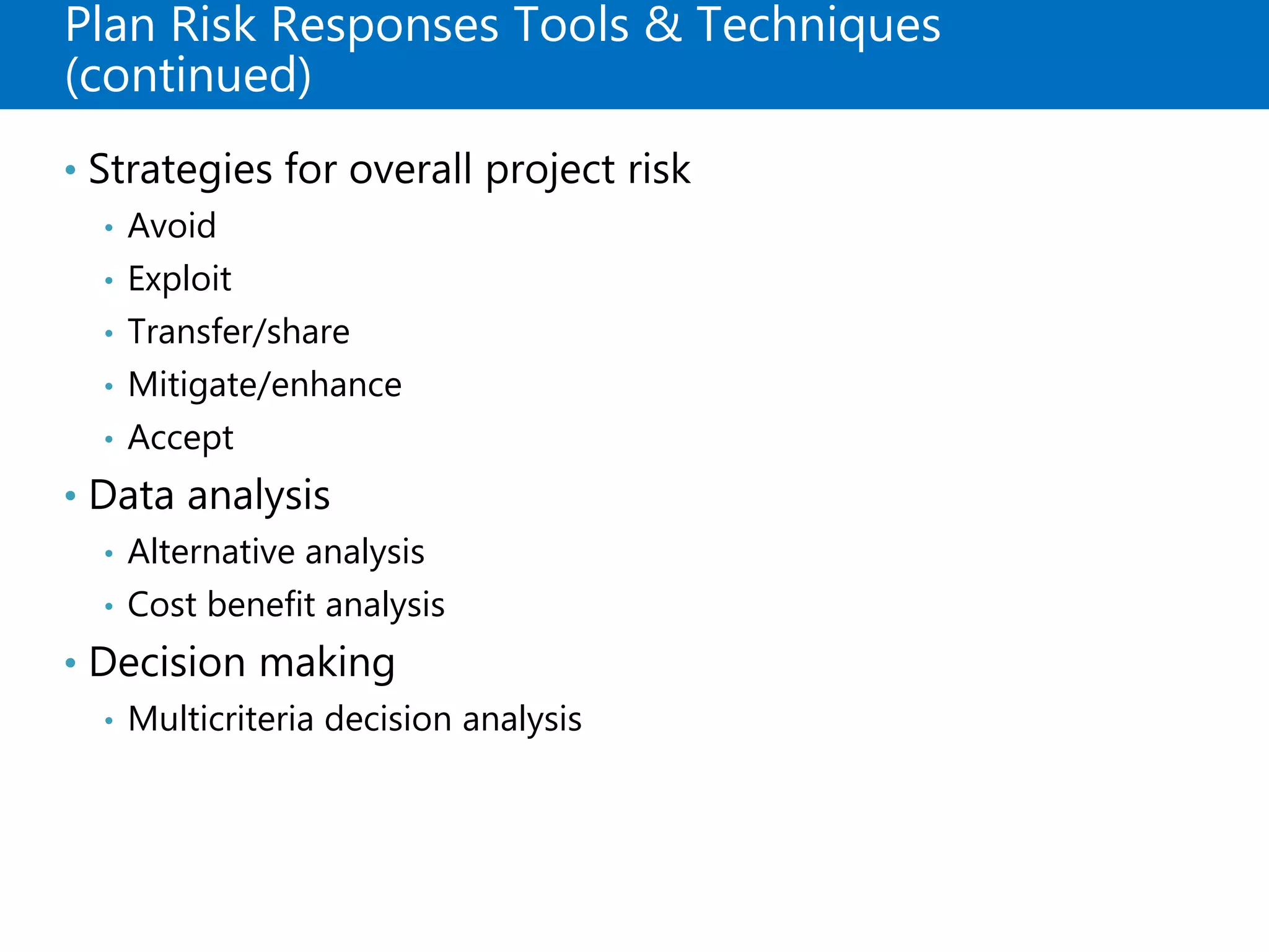 Project Risk Management - PMBOK6 | PPTX