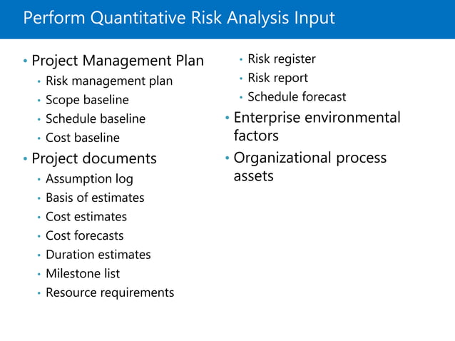 Project Risk Management - PMBOK6 | PPTX