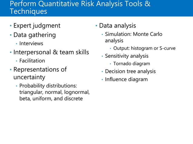 Project Risk Management - PMBOK6 | PPTX