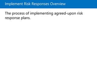 Project Risk Management - PMBOK6 | PPTX