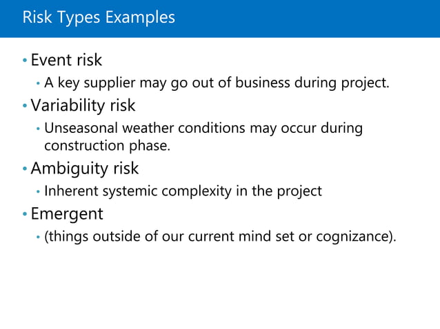 Project Risk Management - PMBOK6 | PPTX