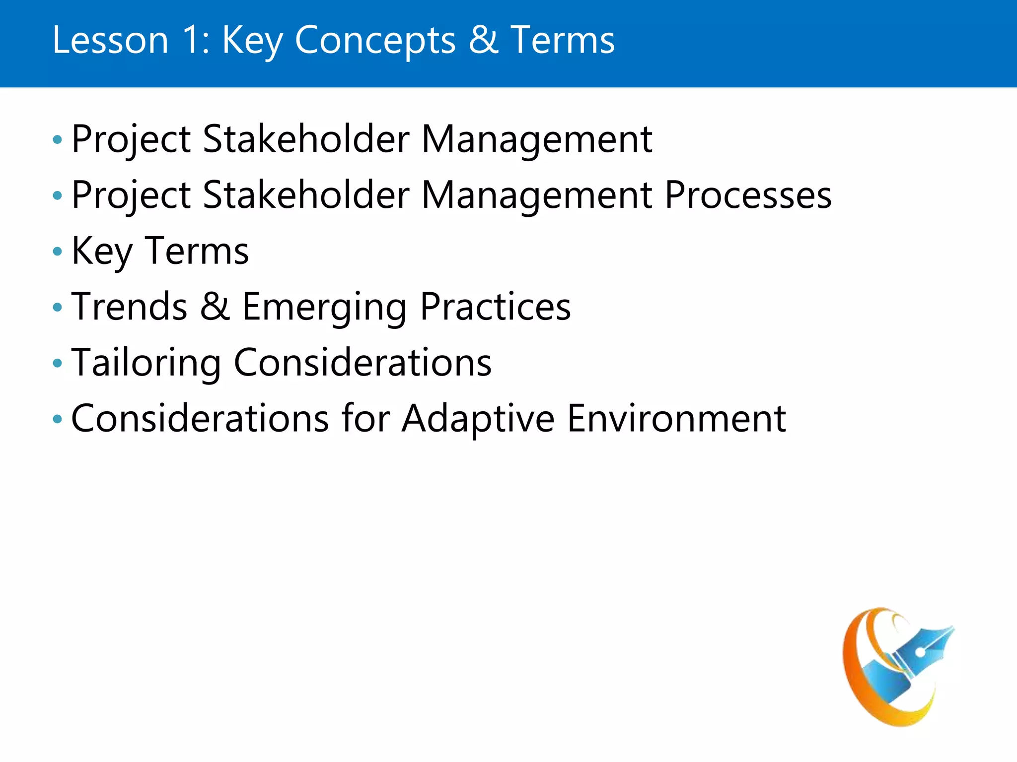 Project Stakeholder Management - PMBOK6 | PPTX