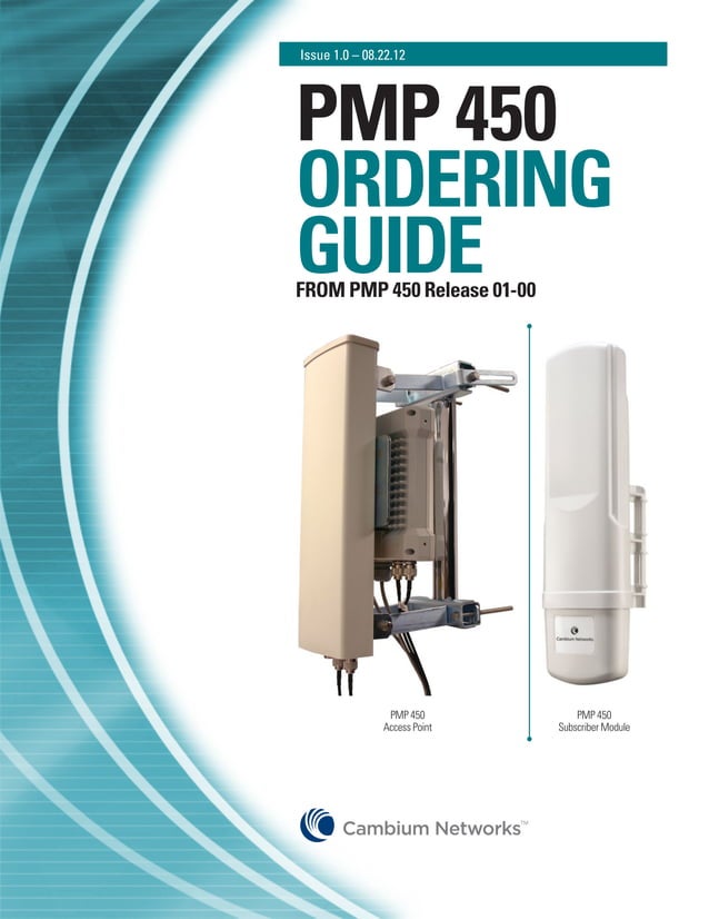 Cambium Networks PMP450 Ordering Guide | PDF | Telecommunications Industry | Industries