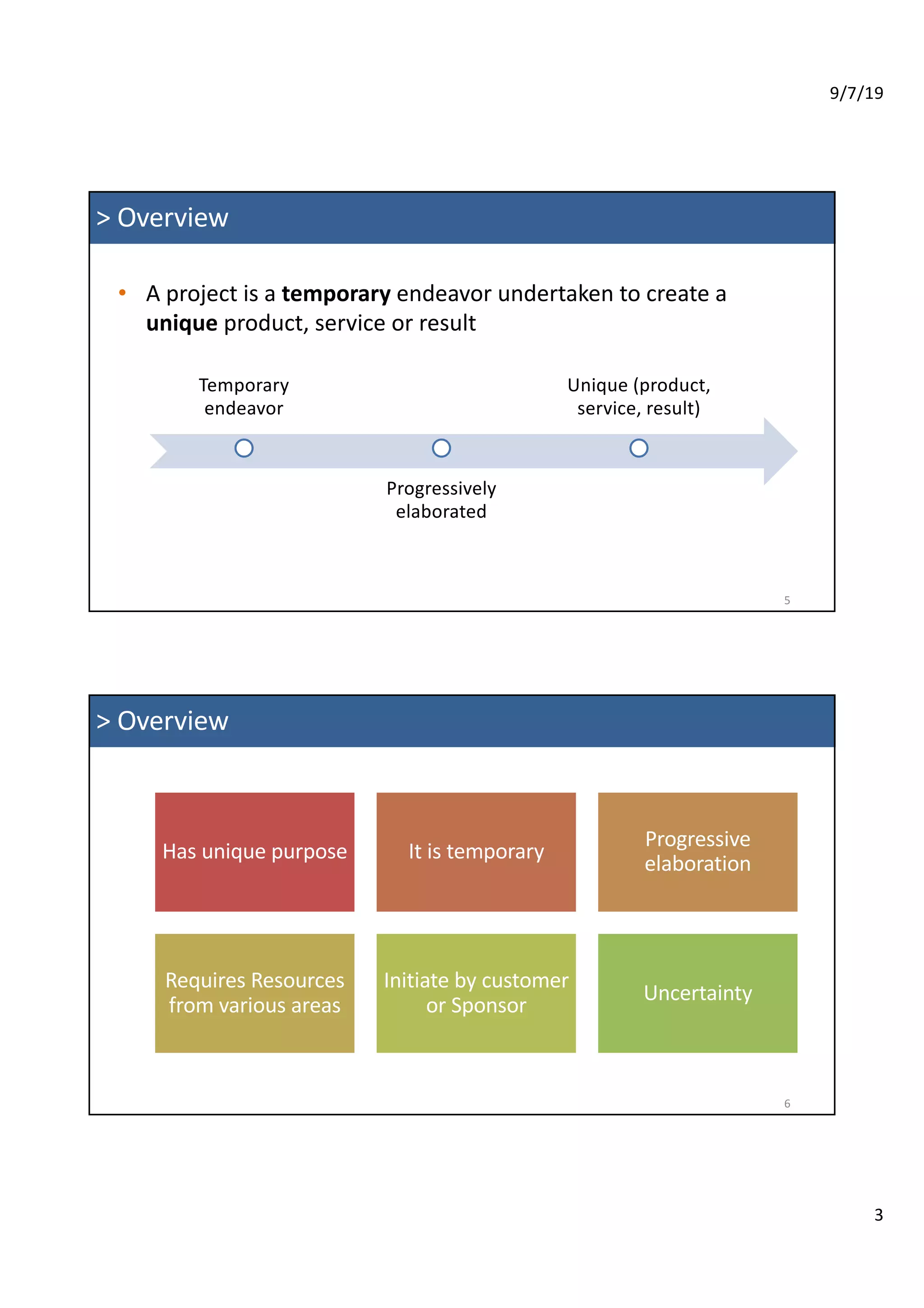 PMI-PMP6 Lecture 02: Project Management Framework_v1.0 | PDF | Business ...