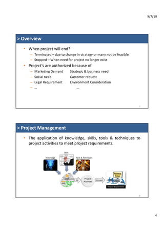 PMI-PMP6 Lecture 02: Project Management Framework_v1.0 | PDF