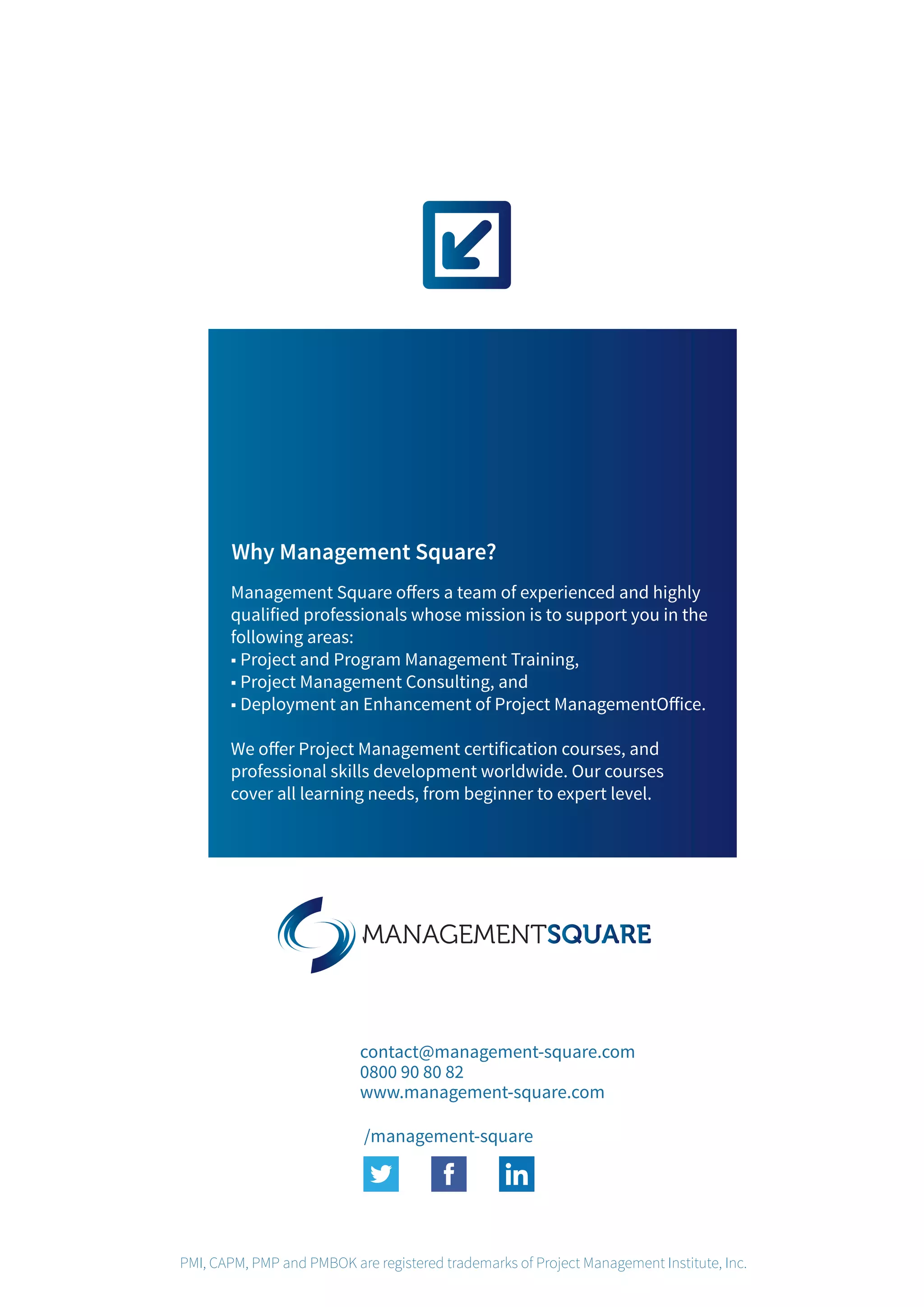PMP® Training - Management Square | PDF