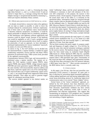 Connecting electrical appliances to a Home Network using low-cost Power ...