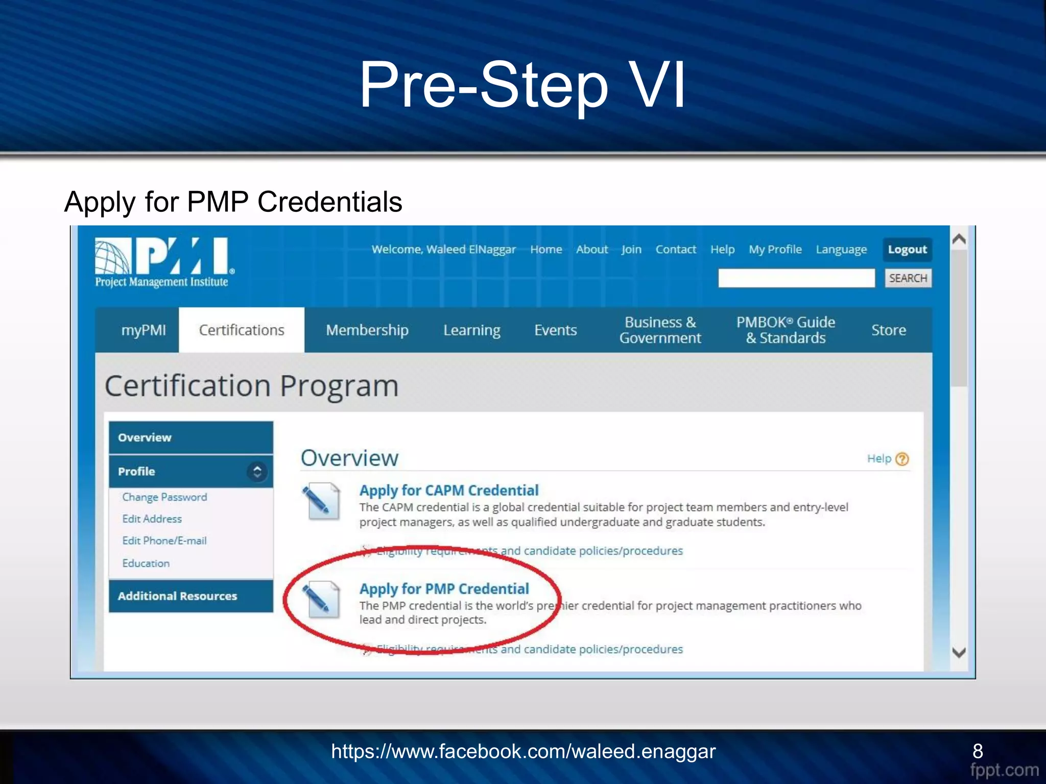 PMP Application - Step by Step | PDF
