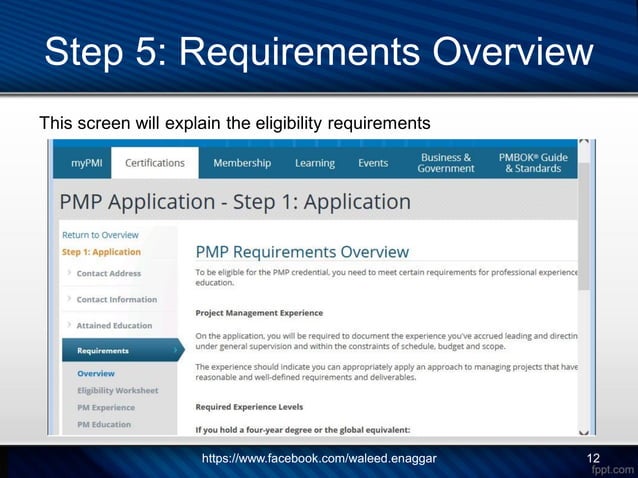 PMP Application - Step by Step | PDF | Postgraduate Education | College Education