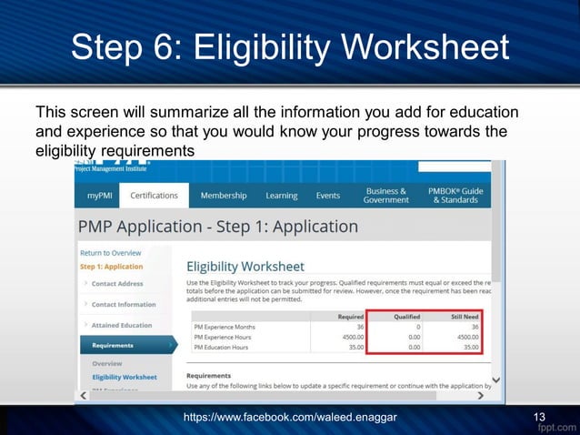 PMP Application - Step by Step | PDF | Postgraduate Education | College ...
