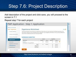 PMP Application - Step by Step | PDF