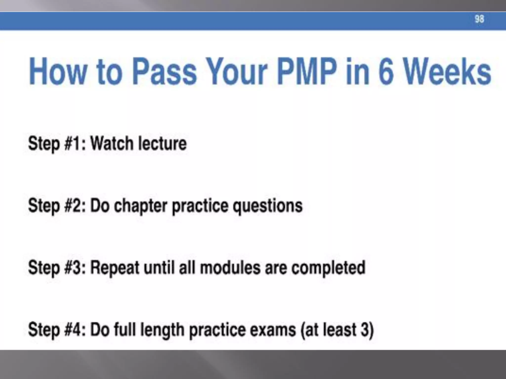 PMP APPLICATION FILLING TIPS AND PMBOK GUIDE REVESION SLIDES WITH FEW ...