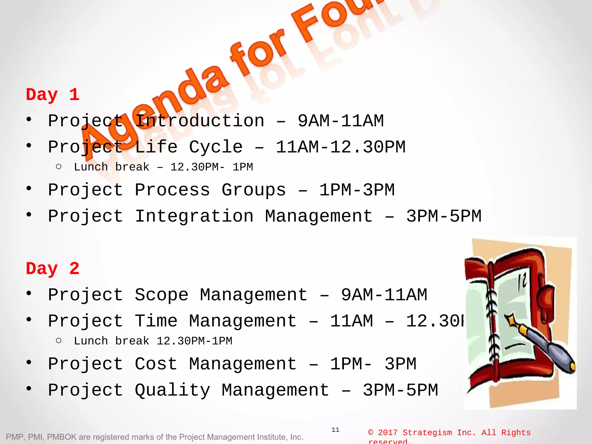 Pmp bootcamp structure2017 | PPT | Business | Business and Finance