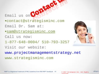 Pmp bootcamp structure2017 | PPT