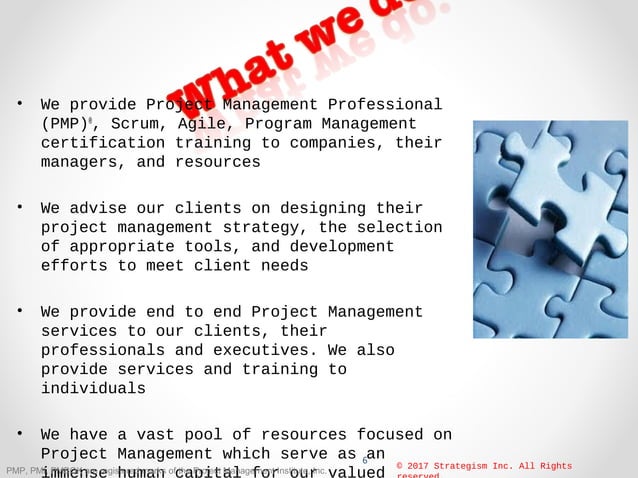 Pmp bootcamp structure2017 | PPT | Business | Business and Finance