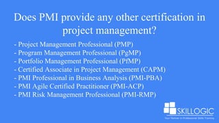 PMP Certification Training Course in Pune. | PPT