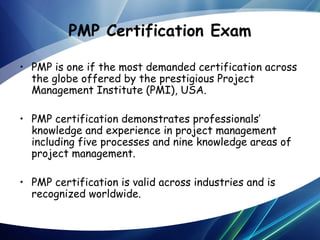 PMP certification details | PPT