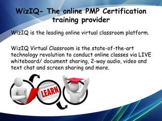 PMP certification details | PPT