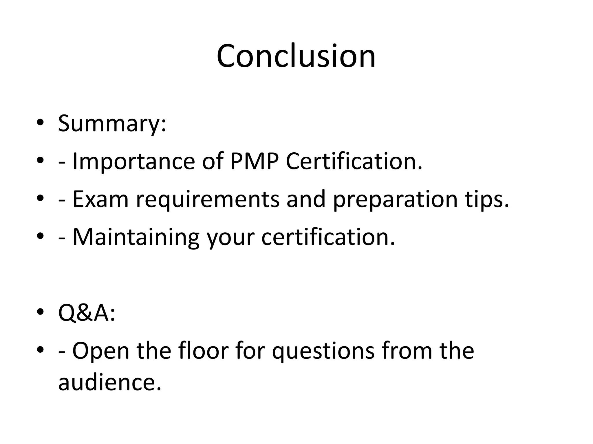 Project management professional certification | PPTX