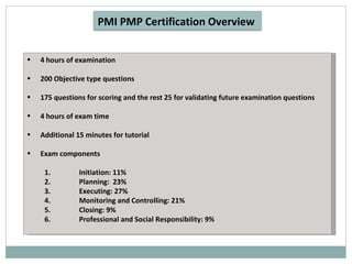 PMP Certification Presentation PMI | PPT