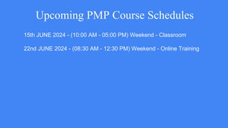 PMP Certification Training Course in Pune | PPT