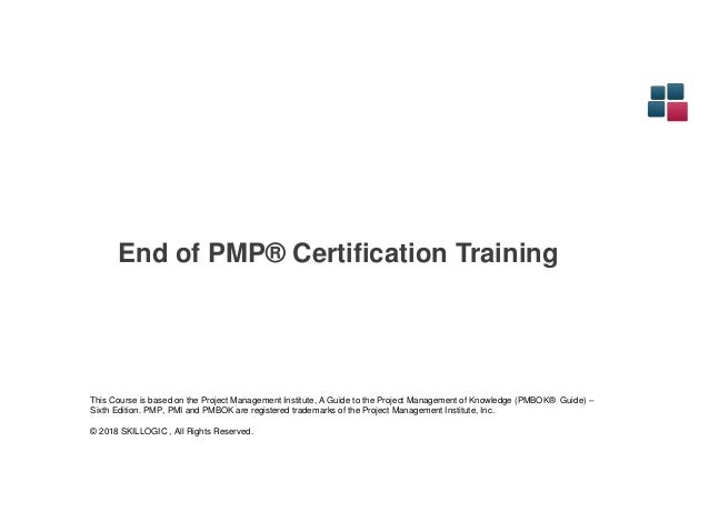 PMP Certification Training Course Part-66 | PPT