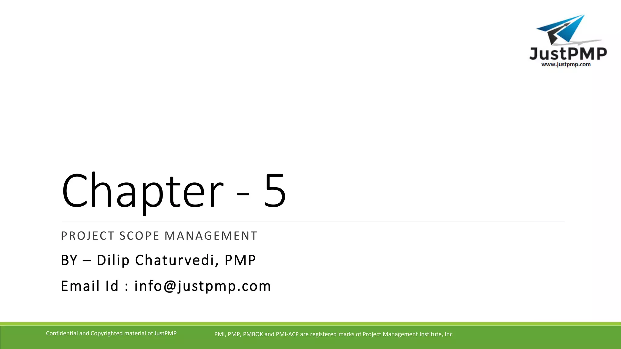 Project Scope Management,PMP Chapter 5,PMBOK,PMP Exam Preparation ...