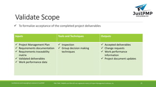 Project Scope Management,PMP Chapter 5,PMBOK,PMP Exam Preparation ...