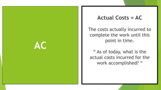 PMP COST FORMULAE | PPT